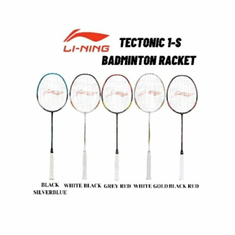 LI-NING TECTONIC 1-S and tectonic 3 original racket badminton raket ...
