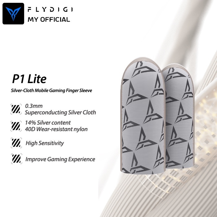 FLYDIGI P1 LITE SILVER CLOTH GAMING FINGER SLEEVE memo red | Shopee ...