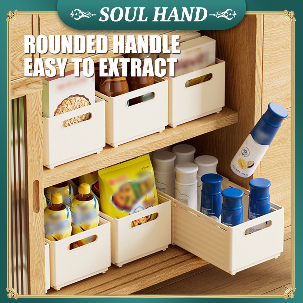 Storage Box Retractable Extended Plastic Drawer Clothing Cabinet Basket ...