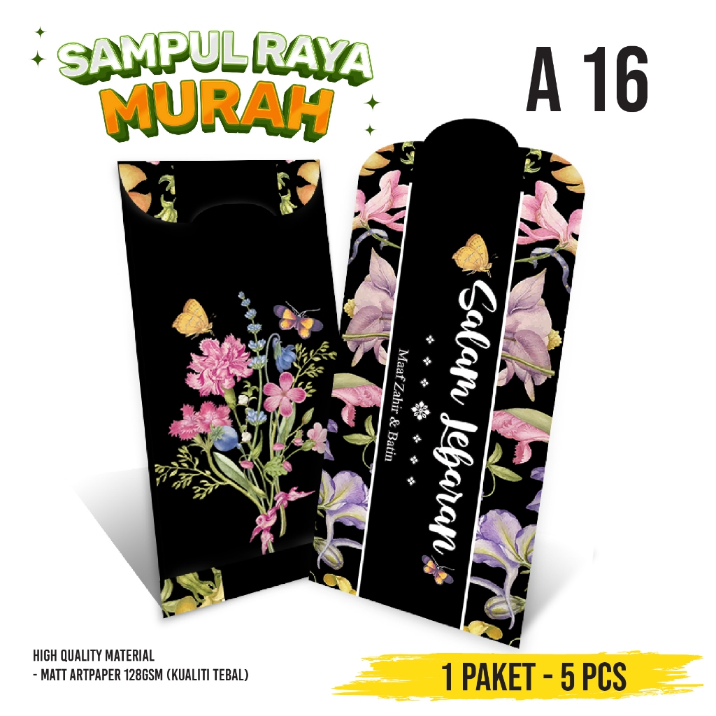 SAMPUL RAYA 2024 | 1 PACK (5PCS) | 22 DESIGN EXCLUSIVE | READY STOCK ...