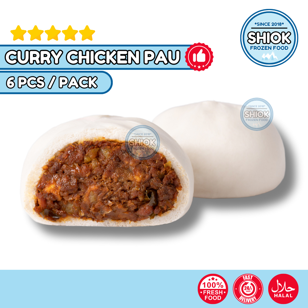 HALAL Dim Sum | Pau Kari Ayam - Curry Chicken Pau | 6pcs / Pack (KV ...