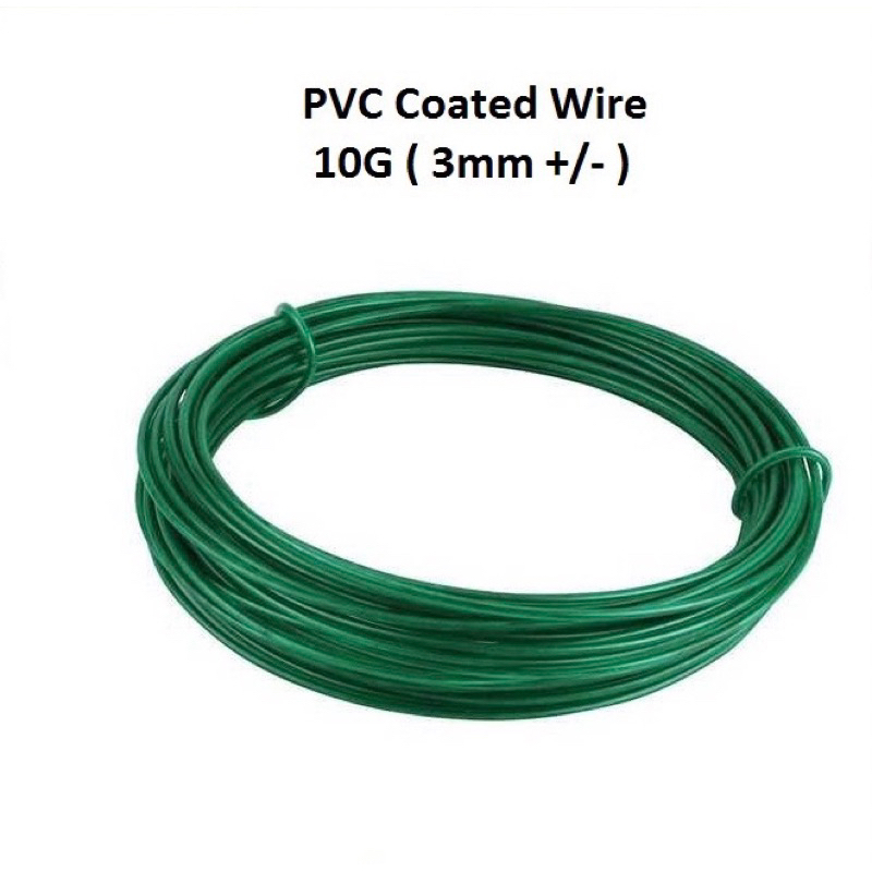 [500g/ 1KG] 10G Green PVC Coated Wire /Dawai Hijau /Dawai Penyidai Baju ...