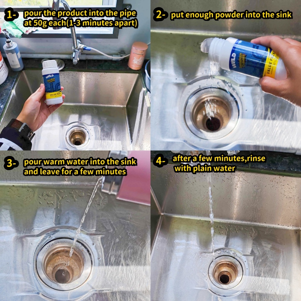 powder cleaning drainage pipe dirty water hose pvc pipe blockage ...