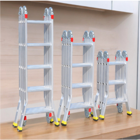 Heavy Duty Foldable Ladder Multipurpose Aluminium Folding Double Sided ...