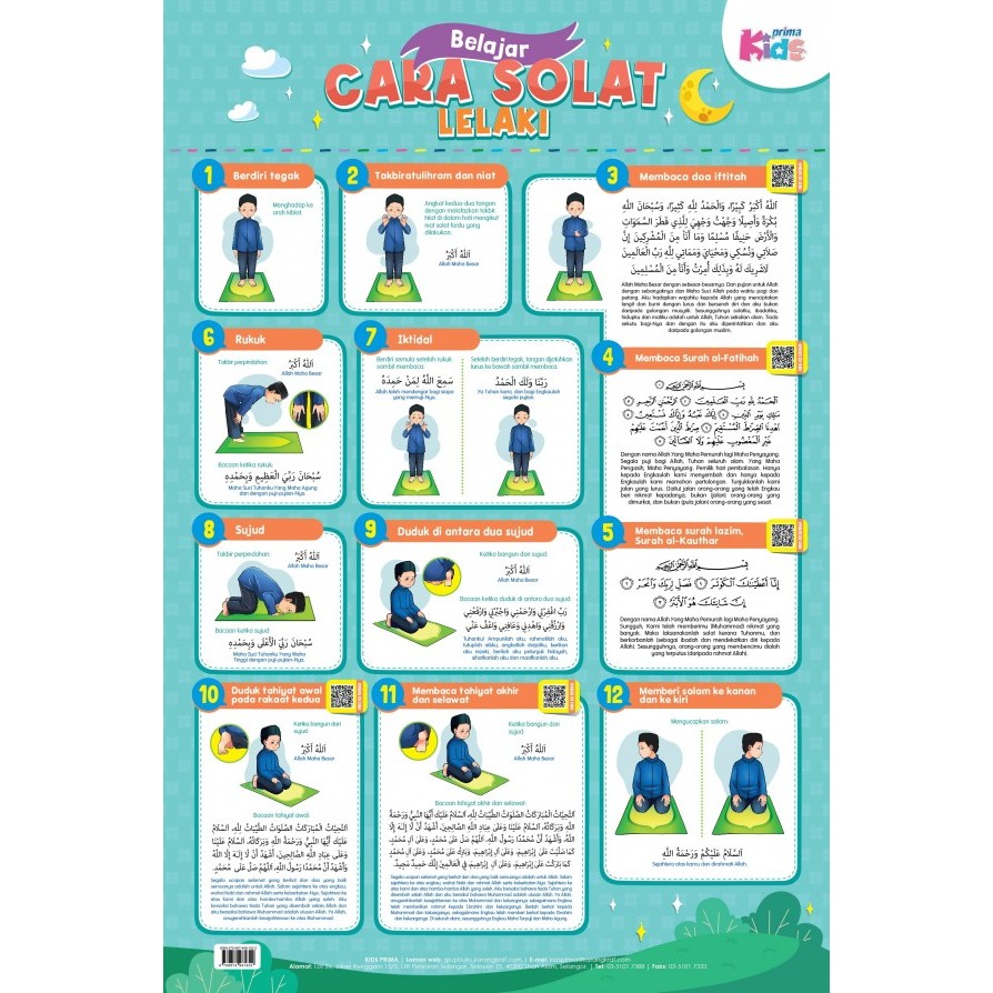 Poster Belajar Cara Solat Lelaki | Shopee Malaysia