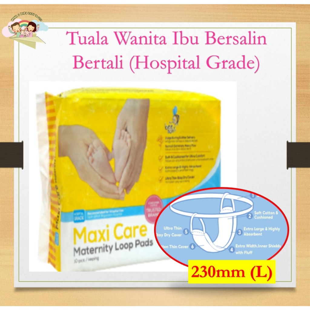 Beeson Maternity Pads Tali Jenis Bertali Pakai Buang Tuala Wanita Untuk ...