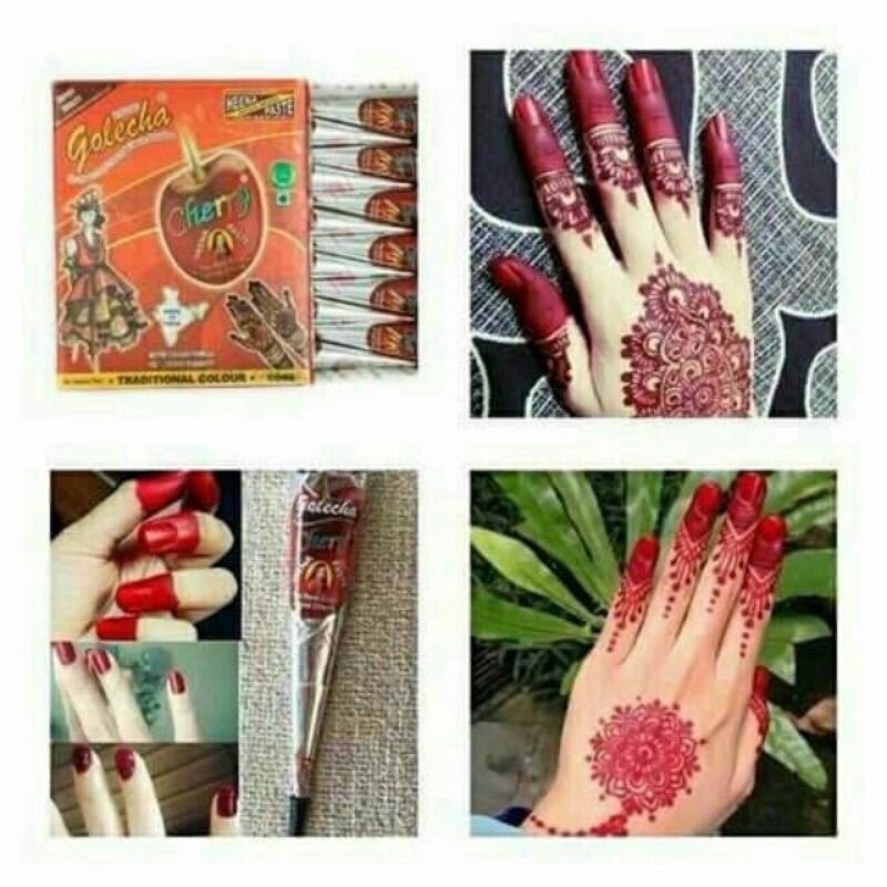 RM6.99🔥1BOX12PCS INAI GOLECHA CHERRY / MAROON / BLACK / PINK 🍒 12kon ...