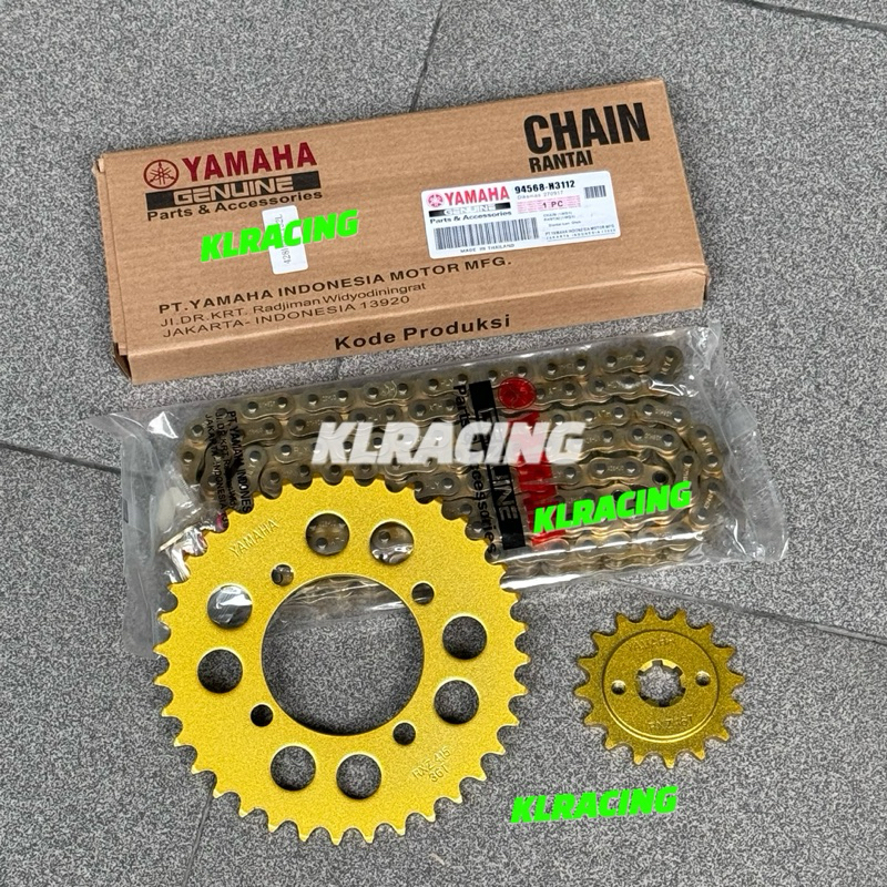 RXZ-415 LC135 RXZ 125Z Y125ZR 125ZR Y125Z Y100 Y110 SPROCKET 428 / 415 EMAS SPOKET GOLD 4 HOLE ...