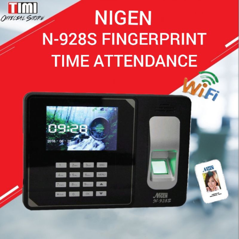 NIGEN N-928S N928S FINGERPRINT TIME ATTENDANCE RECORDER - WIFI FUNCTION ...
