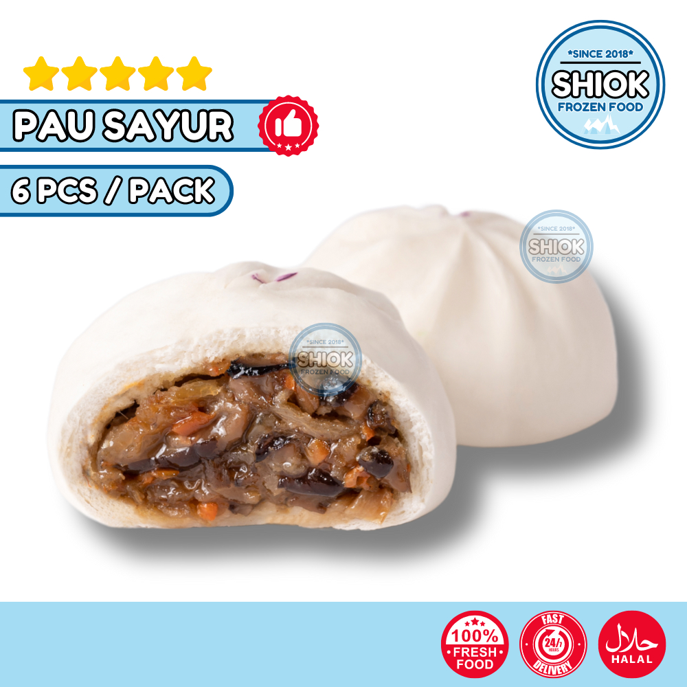 HALAL Dim Sum | Pau Sayur - Vegetable Pau | 菜包 | 6pcs / Pack (KV Area ...