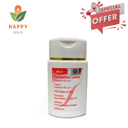 [ Exp 3/2027 ] CROTOCORT CROTAMITON LOTION 100ML - Use for Scabies ...