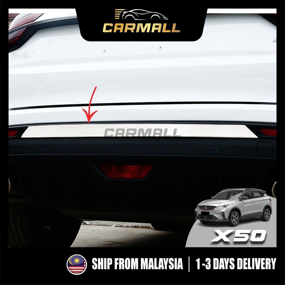 Proton X50 Rear Bumper Chrome Lining Rear Bumper Lip Panel Moulding ...