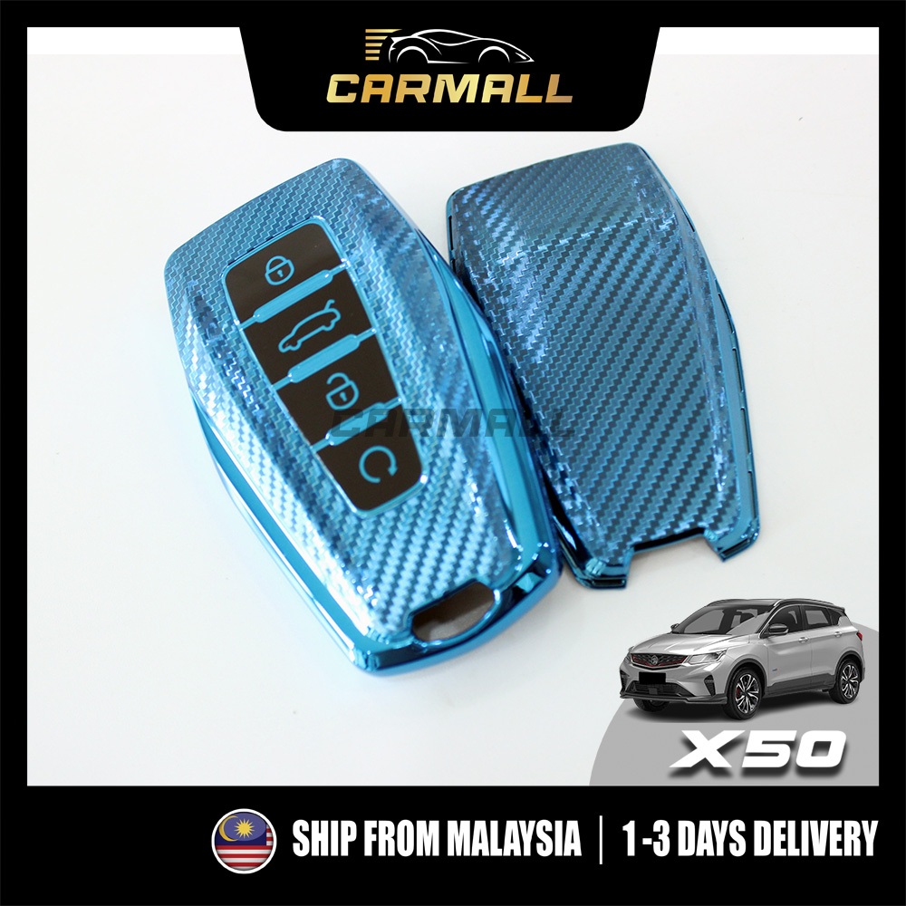 Proton X50 Key Case Carbon Fiber Design Style Remote Car Keyless ...
