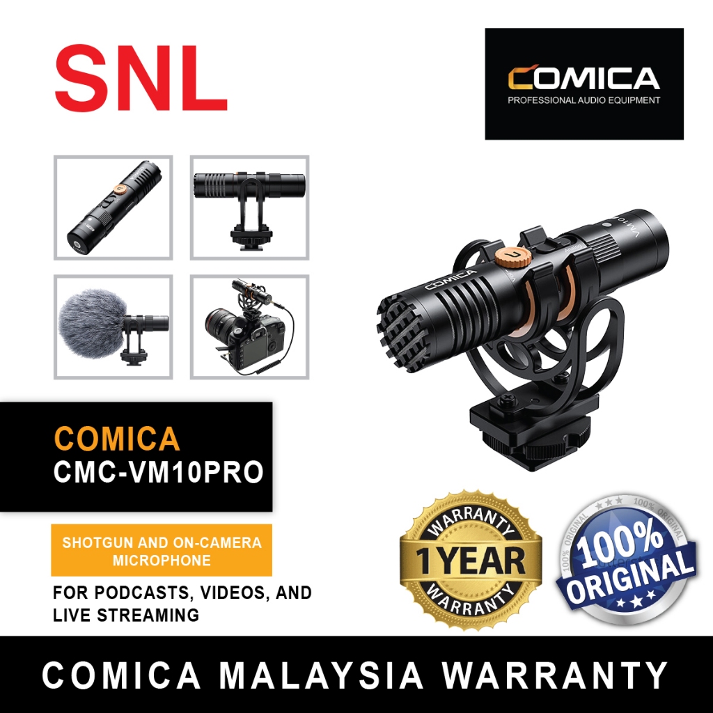 Comica Audio VM10 PRO Mini Cardioid Digital/Analog Shotgun Microphone ...