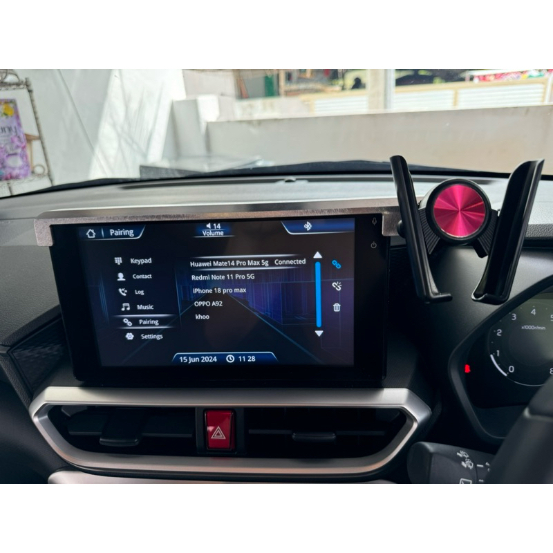 Perodua Ativa Car Phone Holder Aluminium Solid Single/Double | Shopee ...