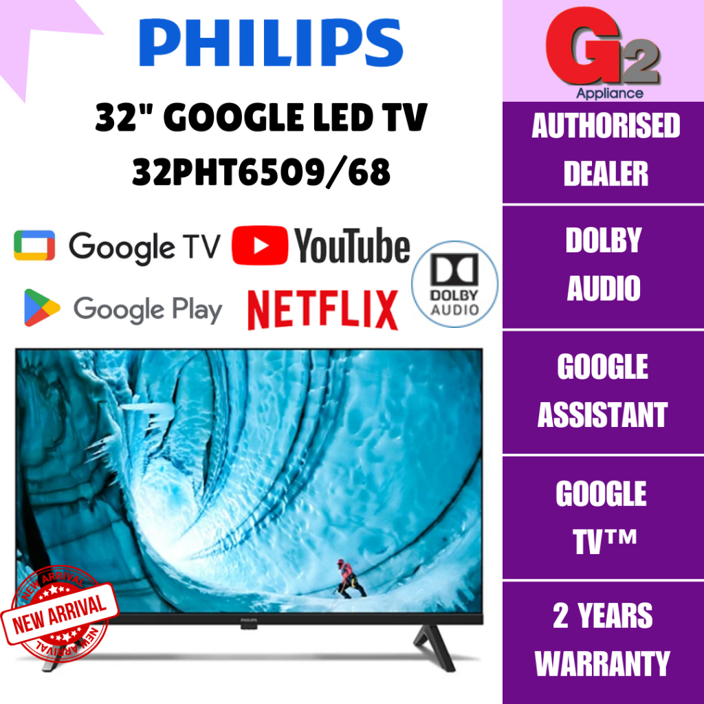 PHILIPS [NEW ARRIVALS] 32" GOOGLE HD LED TV 32PHT6509/68 - PHILIPS 2 ...