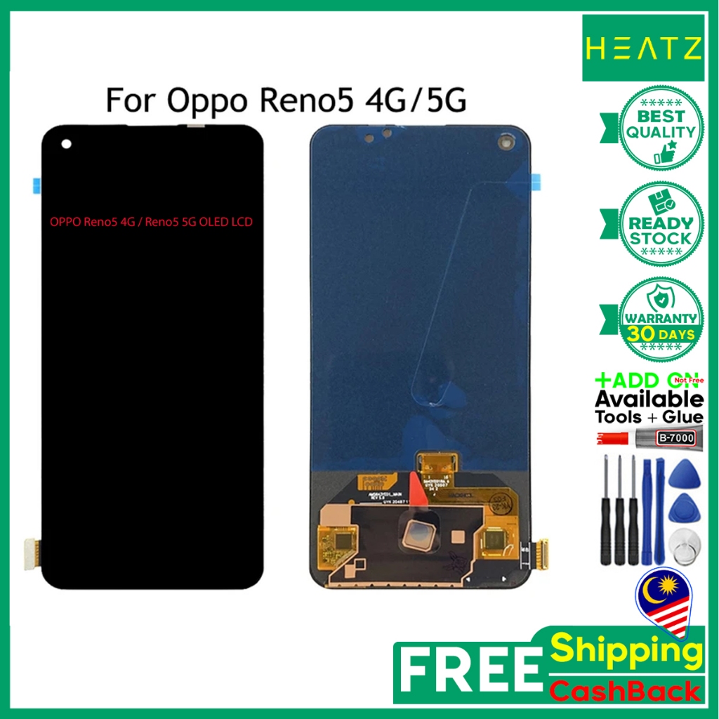 Oppo Reno5 4G CPH2159 Reno 5 5G CPH2145 OLED LCD TOUCH SCREEN DISPLAY ...