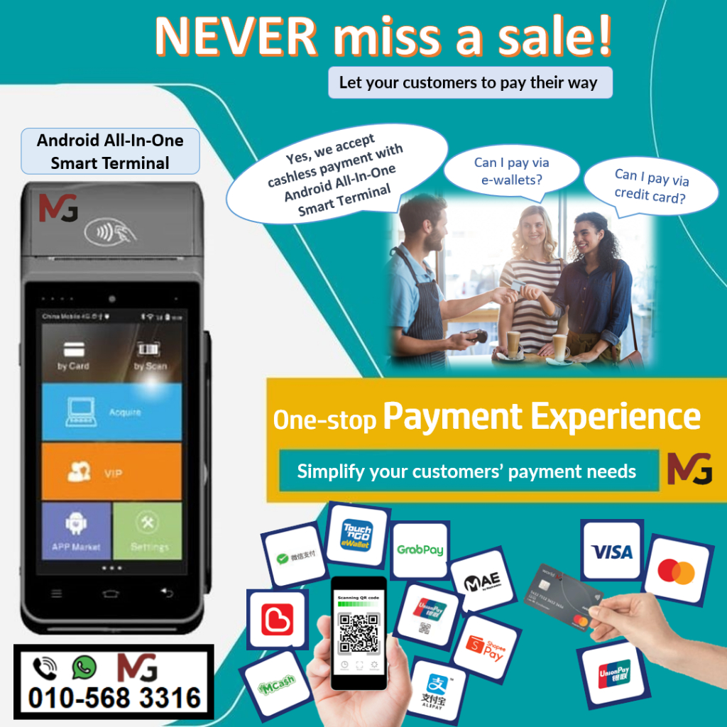 All In One Payment Terminal Card Machine Solutions - KAD MESIN , 刷卡机 ...