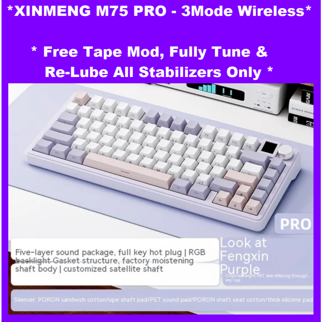 XINMENG M75 Full Build Custom Keyboard | Shopee Malaysia