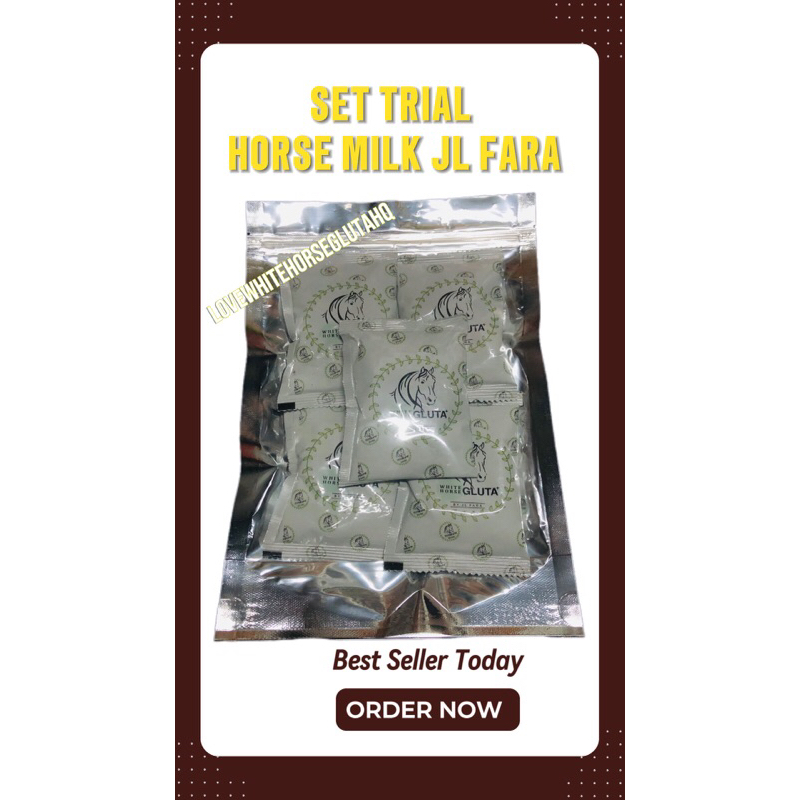 SET TRIAL HORSE MILK VANILLA JL FARA (WHITE HORSE GLUTA) | Shopee Malaysia