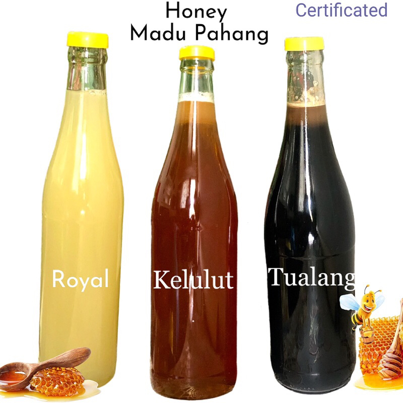 Madu Pahan Asli Kelulut /Tualang/ (1Kg /500ML) Madu Tualang Original ...
