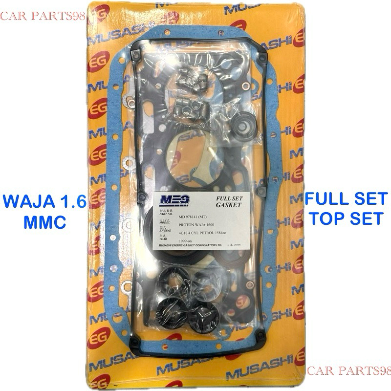 PROTON WAJA 1.6 MMC 4G18 OVERHAUL SET & TOP SET GASKET | Shopee Malaysia