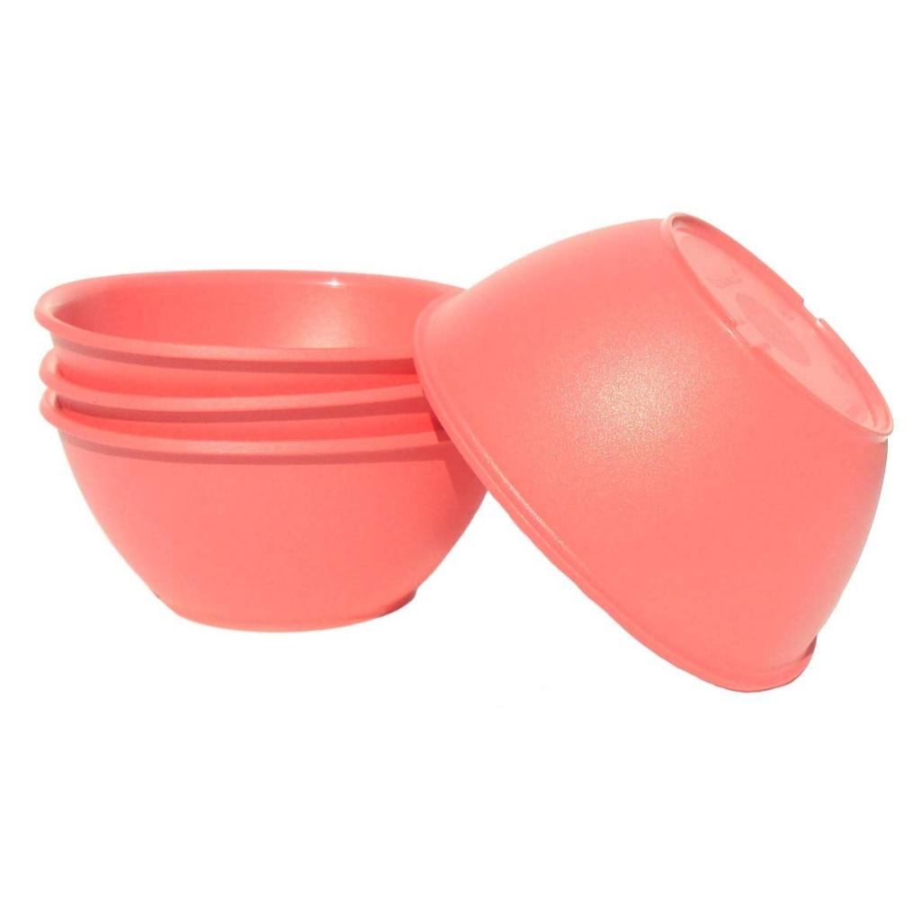 Tupperware Gourmet Legacy Bowl (4) 400ml soft pink | Shopee Malaysia