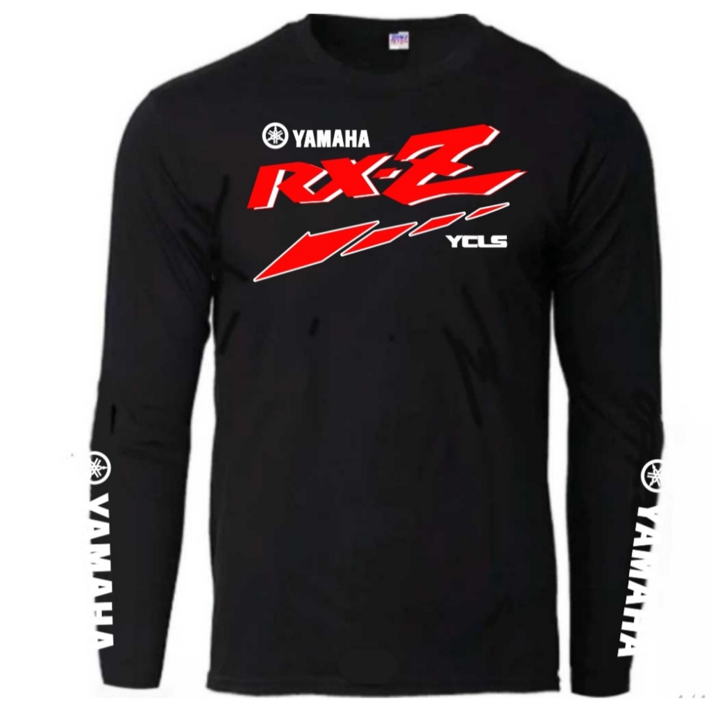 Baju Ride YAMAHA RX-Z Lengan Panjang Pendek 100% Cotton Motor Hitam ...