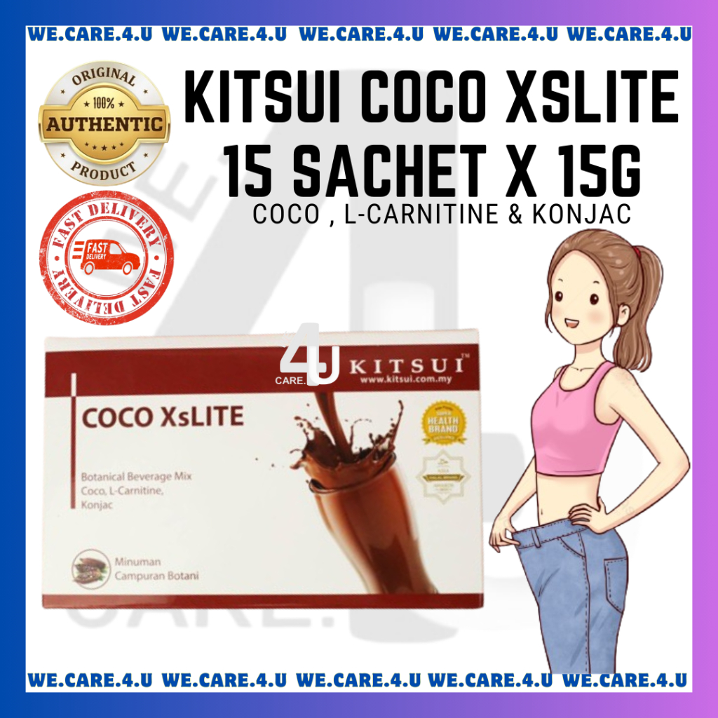 KITSUI COCO XSLITE 15 SACHETS x 15G [ COCO, L-CARNITINE & KONJAC ...