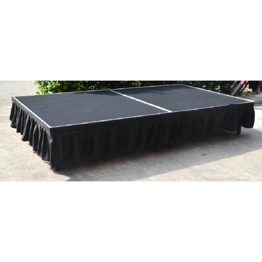 Foldable Mobile stage with side panel (size: 90L x 180W x 30H cm) with ...