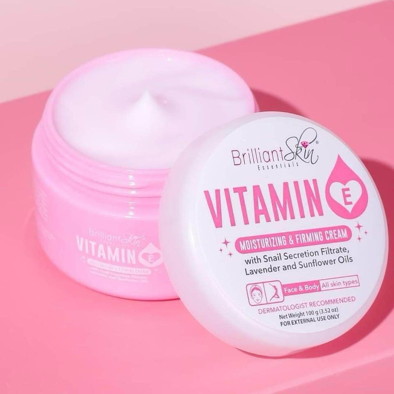 💯% ORIGINAL VITAMIN E MOISTURIZING & FIRMING CREAM BRILLIANT | Shopee ...