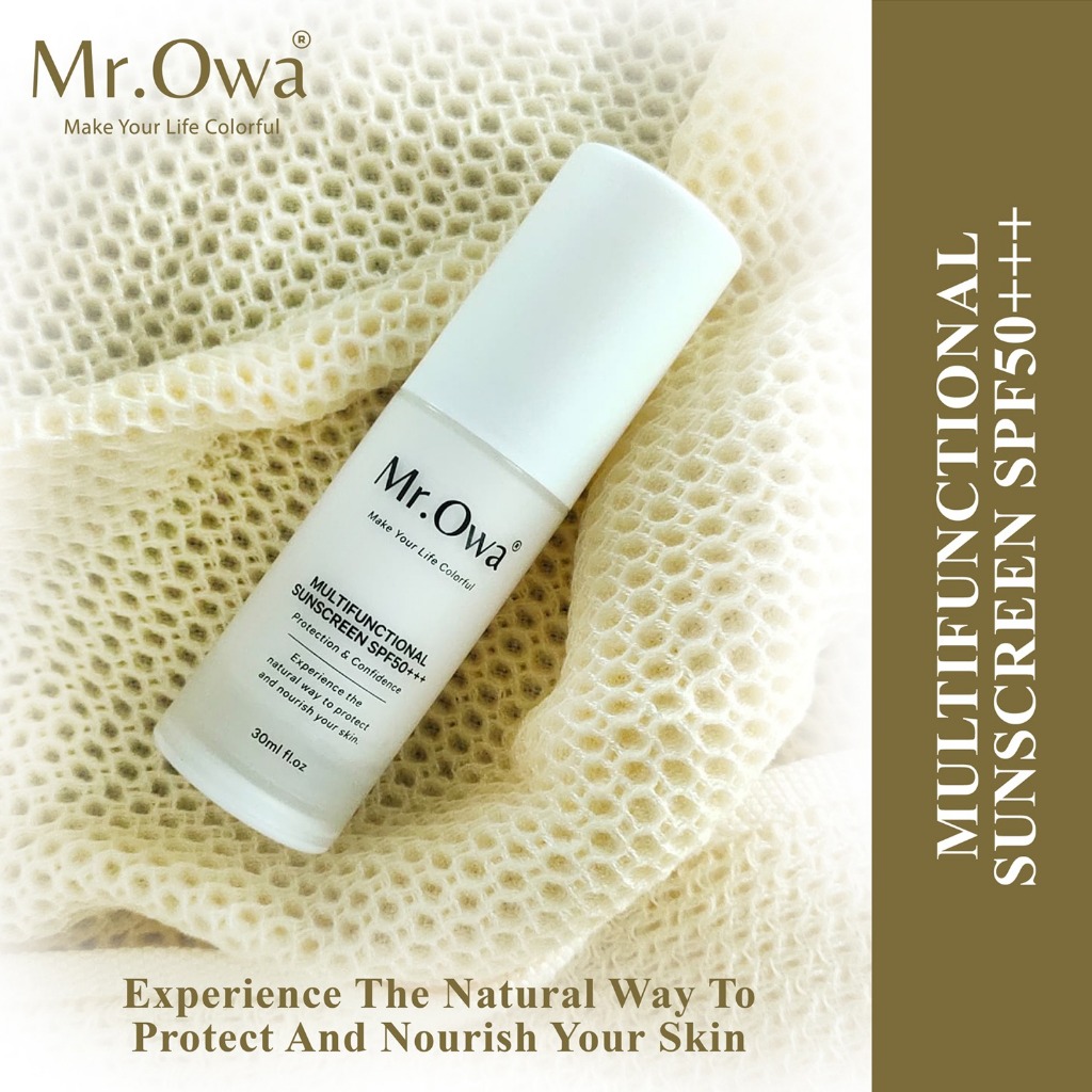 Mr.Owa Multifunctional Sunscreen SPF50+++/Pelindung Matahari Pelbagai ...