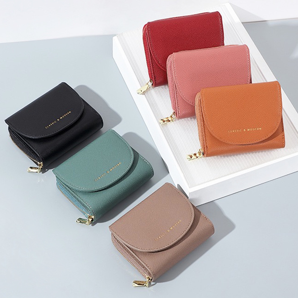 Dompet Wanita Perempuan Fashion PU Leather Women Wallet Cute Zipper ...