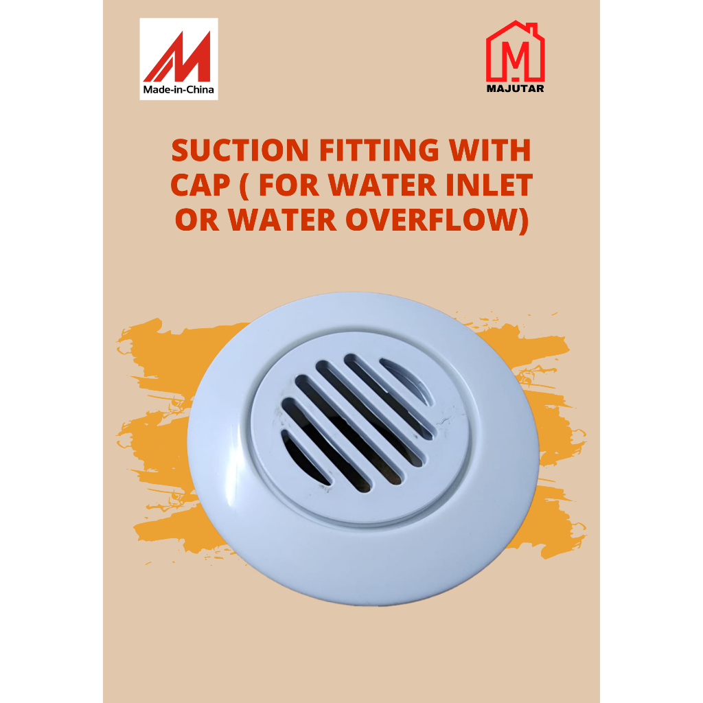 Suction Fitting & Cover for Water Inlet or Water Overflow Swimming Pool ...