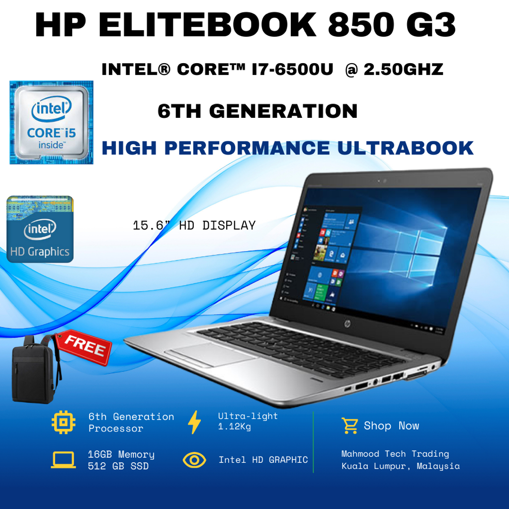LAPTOP OFFER 🔥 HP PROBOOK HP ELITEBOOK 850 G6, 830 G5, 850 G3, Core i7 32GB RAM / 512GB M.2 ...
