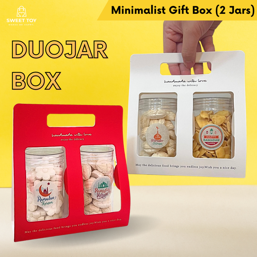 10PCS Red Green White Two Double Duo Jar Packaging Paper Gift Box ...