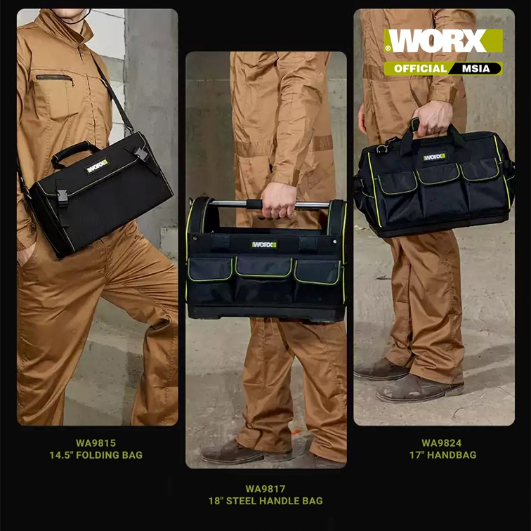 WORX WA9815 14.5" Folding Tool Bag Heavy Duty | Shopee Malaysia