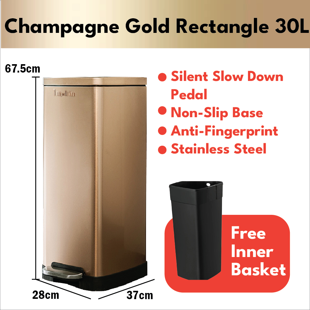 Dustbin Kitchen Tong sampah besar dustbin 30L 50L large size Garbage ...