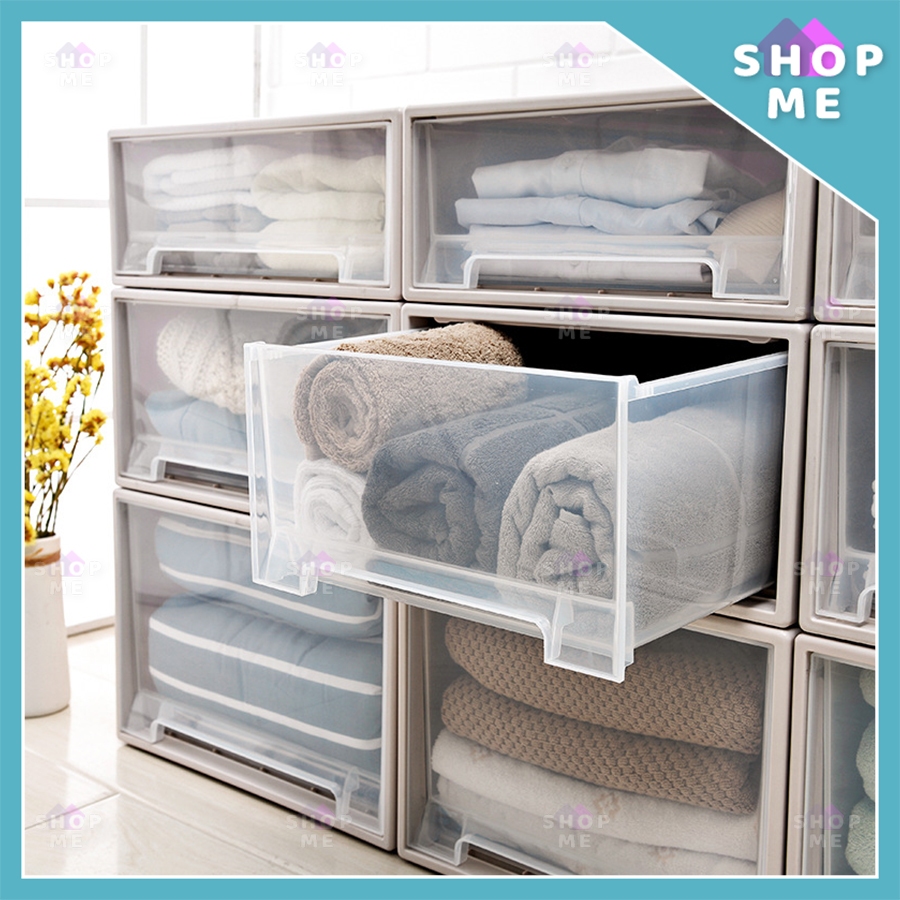 🔥Ready Stock🇲🇾 Multipurpose Wardrobe Clothes Stackable Storage Box ...