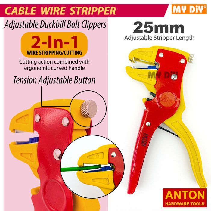 Ready Stock !!! ANTON 2 in 1 Automatic Wire Stripper and Cutter Tool ...
