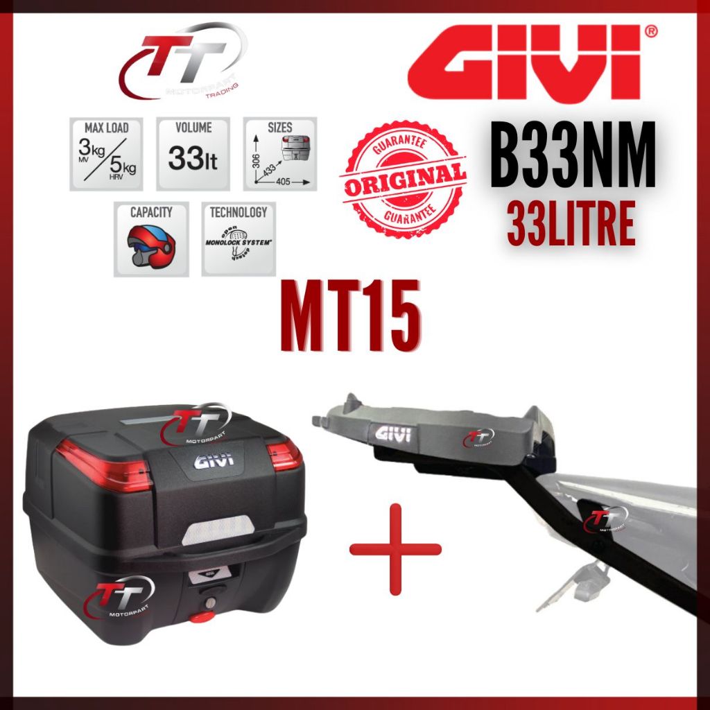 YAMAHA MT15 MT-15 MT 15 GIVI ZR(S) HEAVY DUTY MONORACK MONO RACK J ...