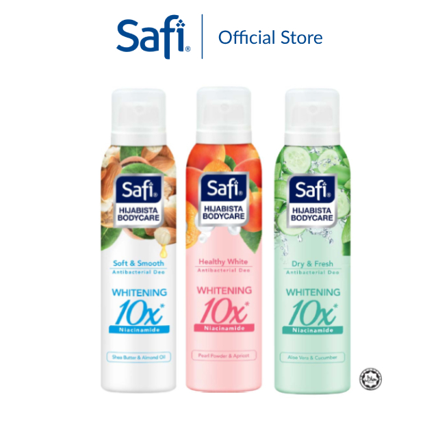 SAFI Hijabista Bodycare Whitening Deodorant Spray 150ml | 10X ...