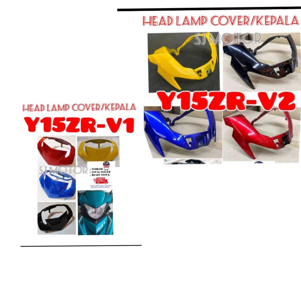 YAMAHA Y15ZR V1 V2 Front Handle Upper Cover Kepala Depan Motorcycle Y15 ZR DPBMC RM7 YL BK Red ...