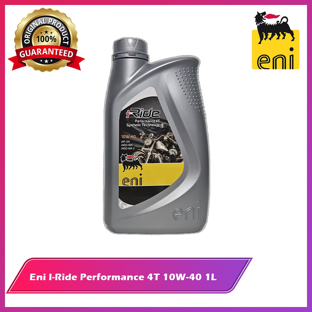 Eni i-Ride Performance 4T 10W40 Semi Synthetic Motorcycle Engine Oil ...