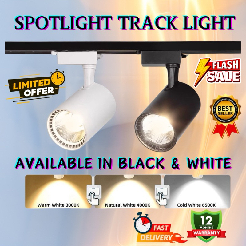 LED Track Light/ 30W 20W 12W LED Track Light Spotlight Lamp Ceiling ...