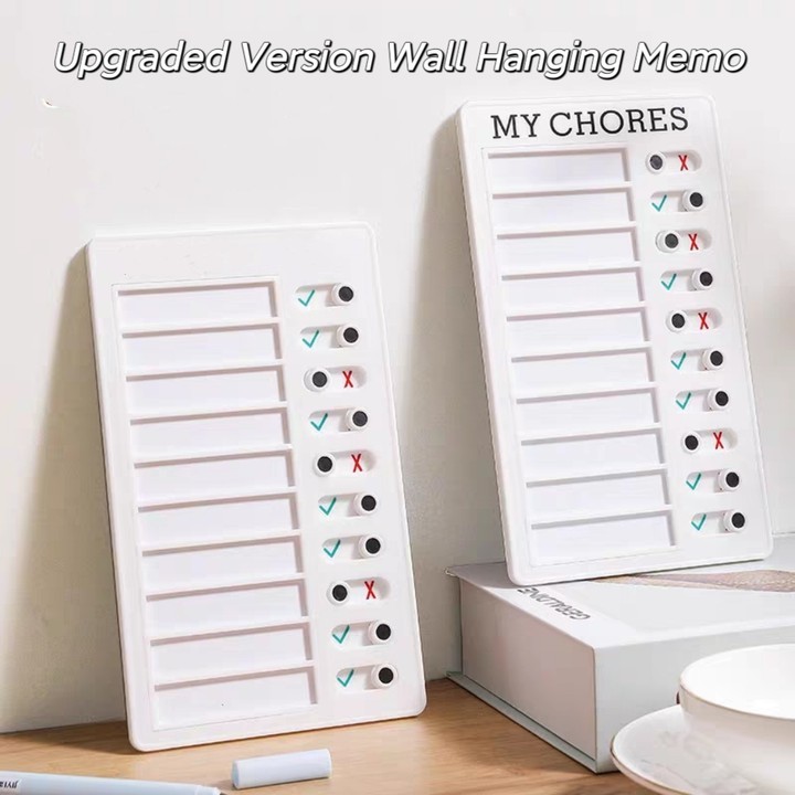 Student Reusable Daily Task Planning Board Self-Discipline Punch Card ...