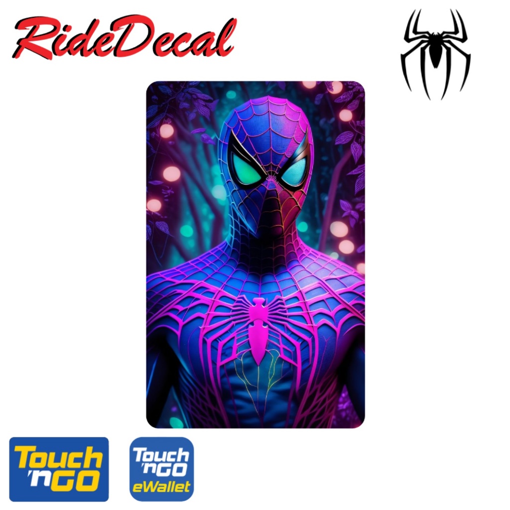 13 SPIDERMAN HYPER REALISTIC HD Sticker for T*G TNG TOUCH N GO NFC Card ...