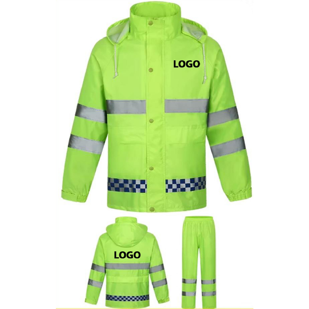 Safety Rain Coat Safety Reflector Safety Vest (Can Print LOGO) | Shopee ...