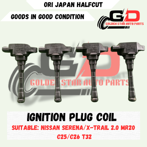 Nissan Ignition Plug Coil Serena/X-Trail 2.0 MR20 C25/C26 T32 | Shopee ...