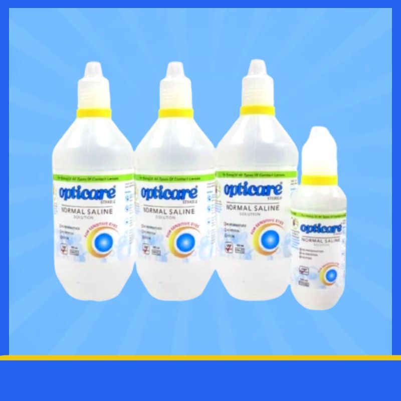 Opticare Normal Saline Solution 500mL X 3 + 120mL | Shopee Malaysia
